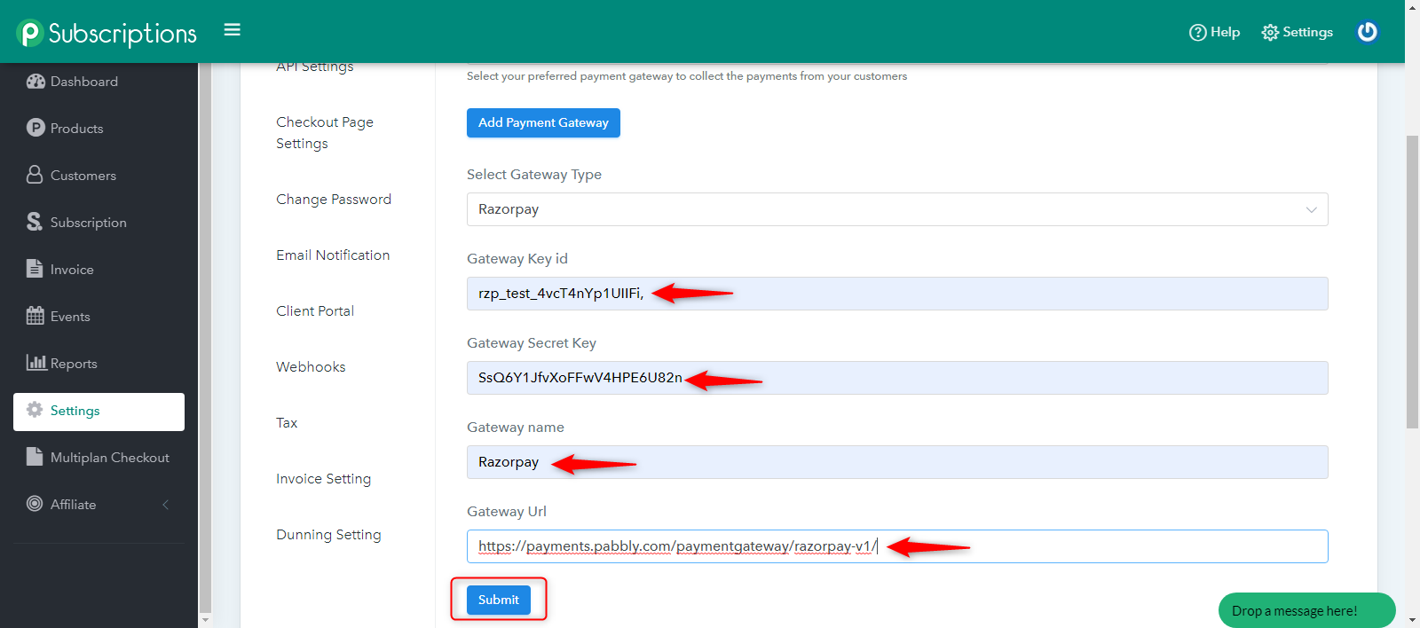 Razorpay Integration Guide | Pabbly