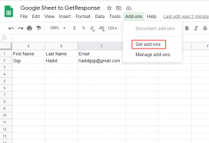 How to Create GetResponse Contacts from New Google Sheets Rows