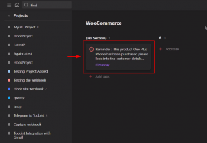 How to Create Todoist Task from New WooCommerce Orders | Pabbly