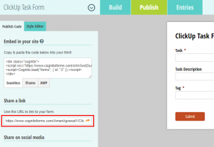 How to Create ClickUp Task from New Cognito Forms Entry - Pabbly
