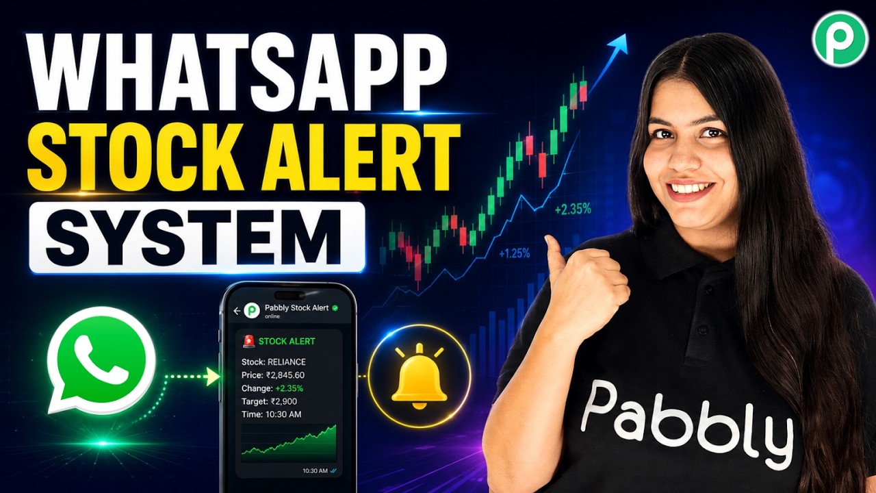 How to Get Stock Alerts on WhatsApp Automatically - Pabbly